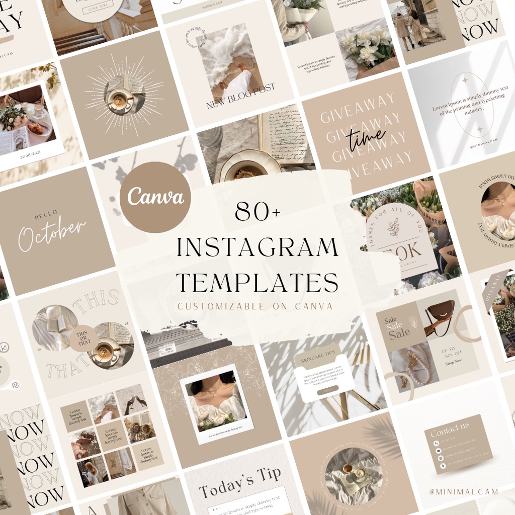 80+ Instagram Post Template, Social Media Template, Canva Template, IG ...