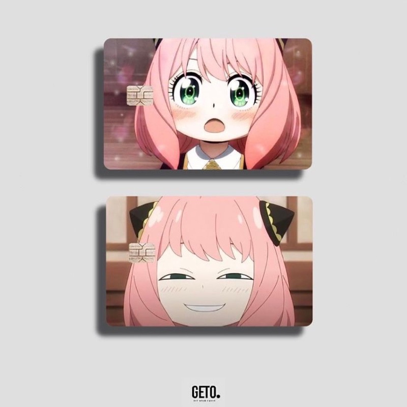 GETO CARDS ANYA FORGER ANIME EDITION WITH HOLOGRAM ATM CARD SKIN ...
