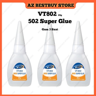 V-TECH VT-802 502 Super Glue Gam 3 Saat VTECH 3 SECOND GLUE | Shopee ...