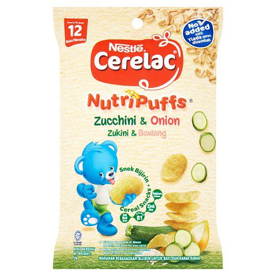 Nestle Cerelac Nutri Puffs Zucchini & Onion (25g) | Shopee Malaysia