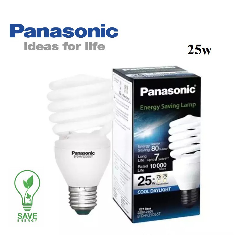 Panasonic E27 25W Spiral Bulb 6500k Cool Daylight | Shopee Malaysia
