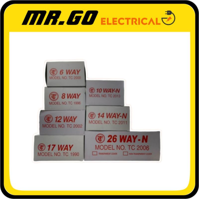 PVC MCB DB BOX [6WAY TO 26WAY] CONSUMER UNIT | Shopee Malaysia