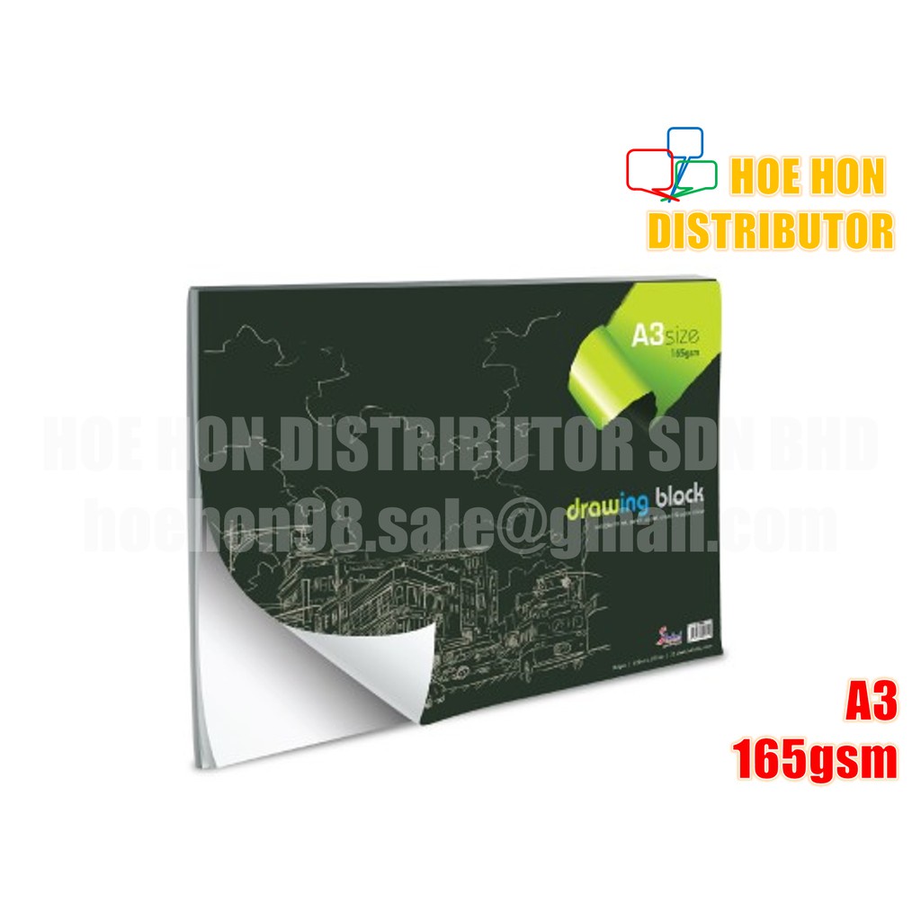 [Full A3] Large Drawing Block / Buku Lukisan Besar 16" x 20" / 30 x ...