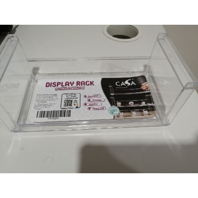 Plastic Acrylic Clear Display Rack Organiser Stackable Rak plastik ...