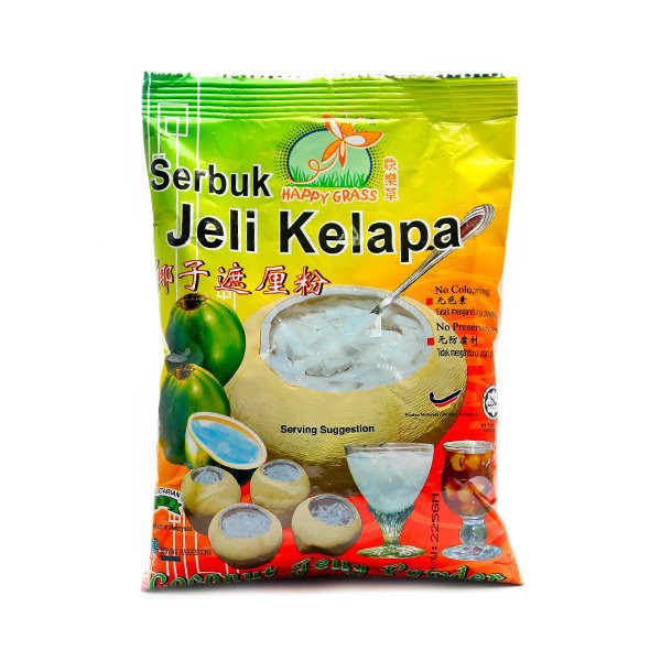 Happy Grass Serbuk Jeli Kelapa Coconut Jelly Powder 225g | Shopee Malaysia