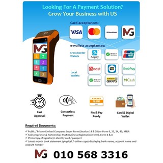 AMBANK merchant terminal. CREDIT CARD MACHINE . CARD MERCHANT . ALL IN ...