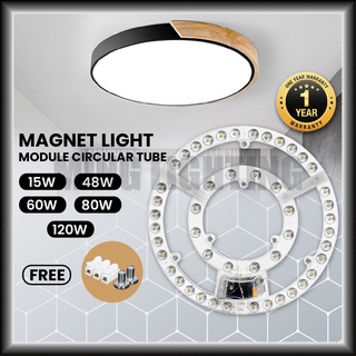 LED Magnet Light 18W 24W 36W 48W Module Circular Ring Down Lights Tube ...