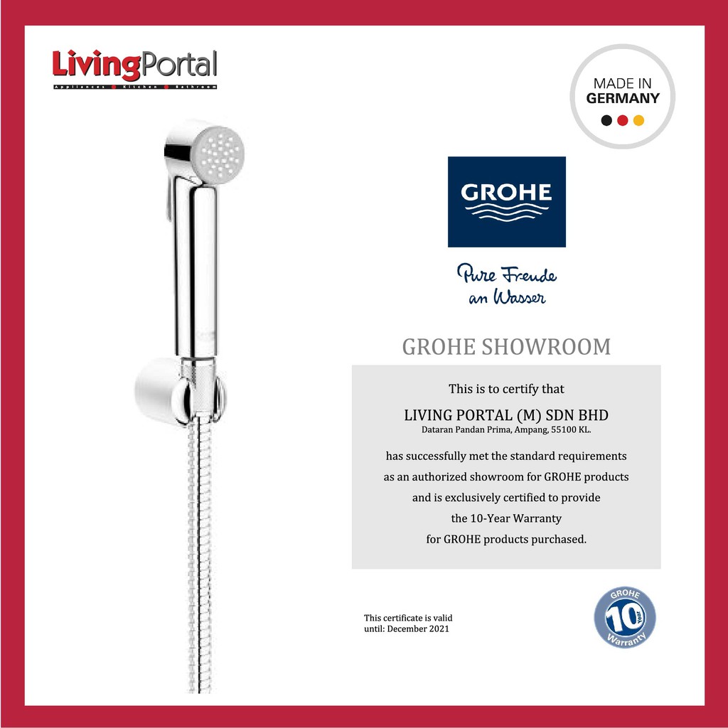 GROHE Hand Spray Bidet Tempesta-F Trigger Spray 30(Chrome) - 26354000 ...