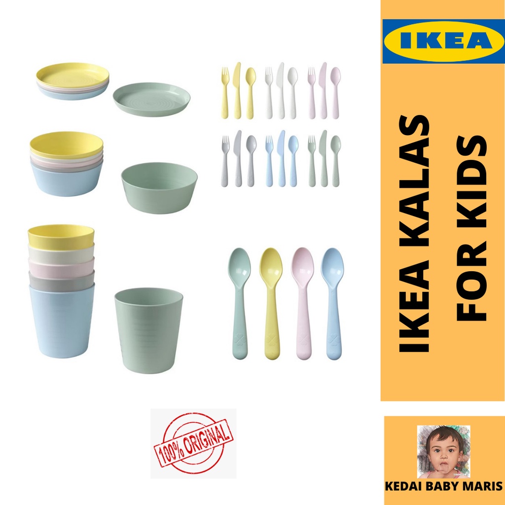 Pinggan Cawan Mangkuk Kanak- Kanak Kids ikea Kalas Original Pastel ...