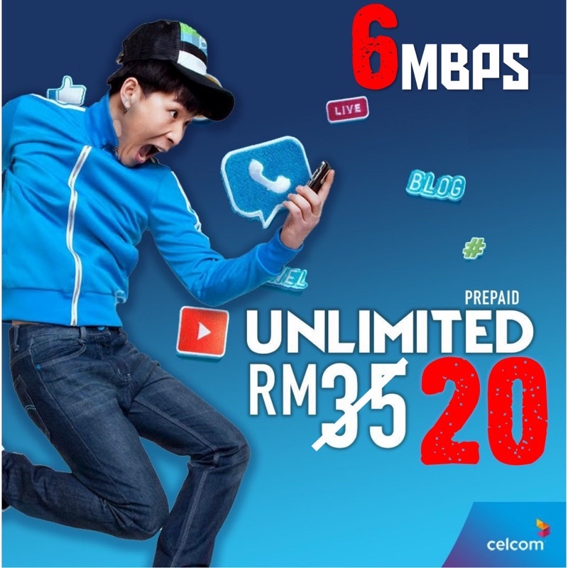 Celcom Plan Unlimited Internet & Call | Shopee Malaysia