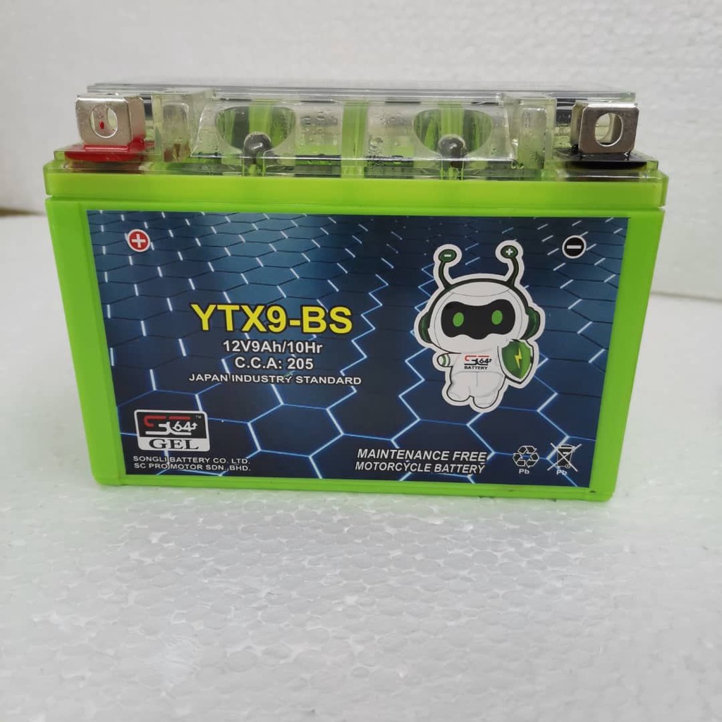 Sc64 GEL Battery Motor YTX9L SYM VTS BENNELLI600 Z800 Z900 NINJA250 ...