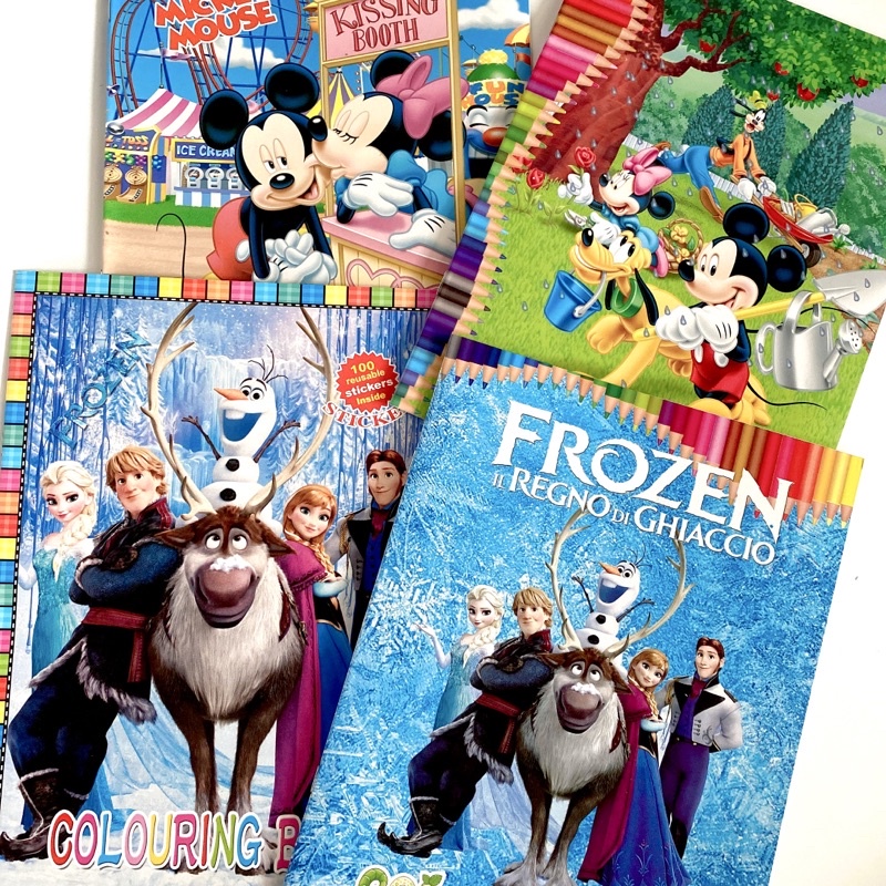 Colouring Book Kids Children Forzen spider man hello kitty big hero ...