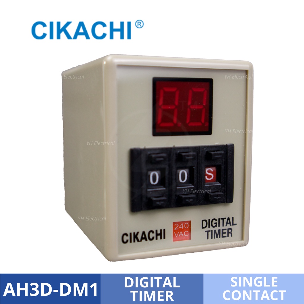 CIKACHI (CKC) AH3D-DM1 240VAC 2digit Multi-Range Digital Timer - Single ... CIKACHI (CKC) AH3D-DM1 240VAC 2digit Multi-Range Digital Timer - Single ...