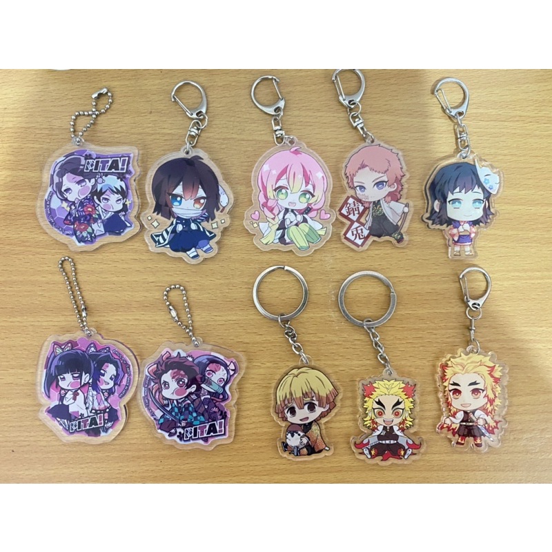 READY STOCK Demon slayer Kimetsu No Yaiba Keychains Keychain Nezuko ...