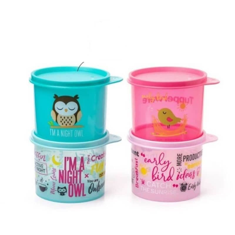 Tupperware Cosette Keeper Canister Set (3)/Cutie Canister(4) 570ml ...