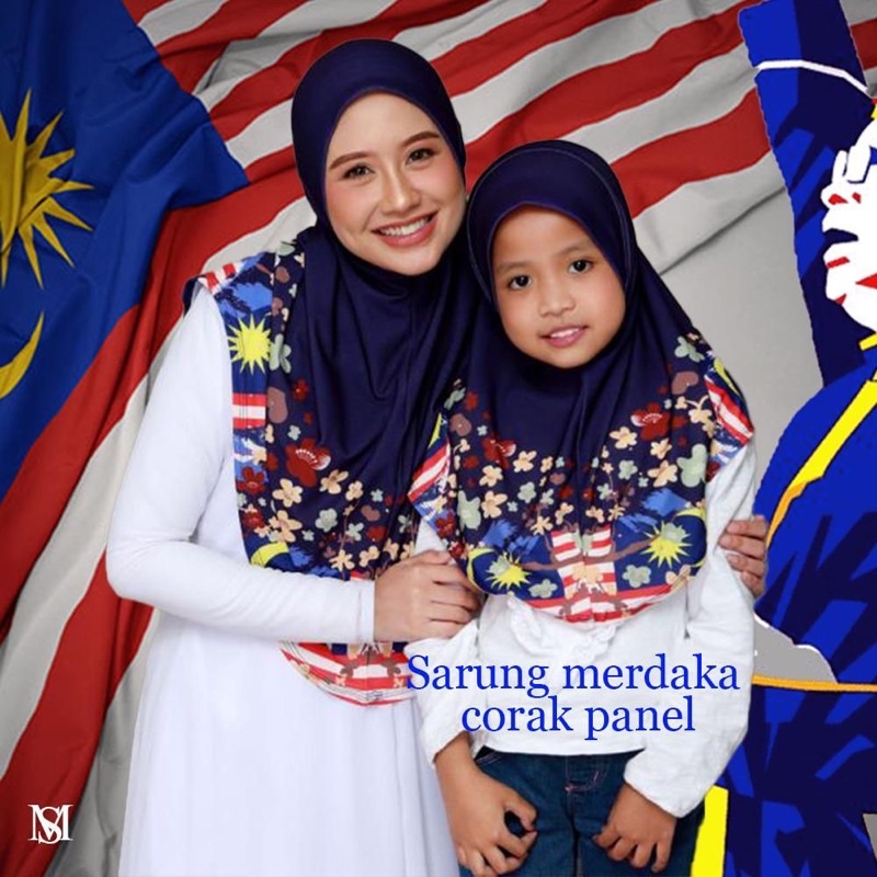 Sarung Merdeka Panel Ibu dan Anak | Shopee Malaysia