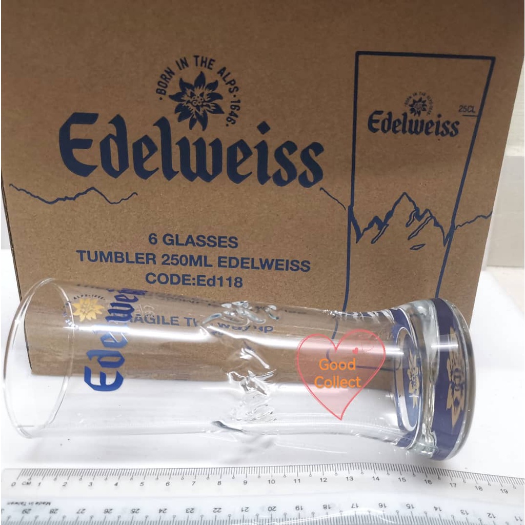 Edelweiss Cup Medium Glass 250ml Limited Edition | Shopee Malaysia