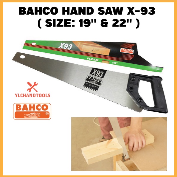 BAHCO HAND SAW X-93 ( 19'' & 22'' ) | Shopee Malaysia