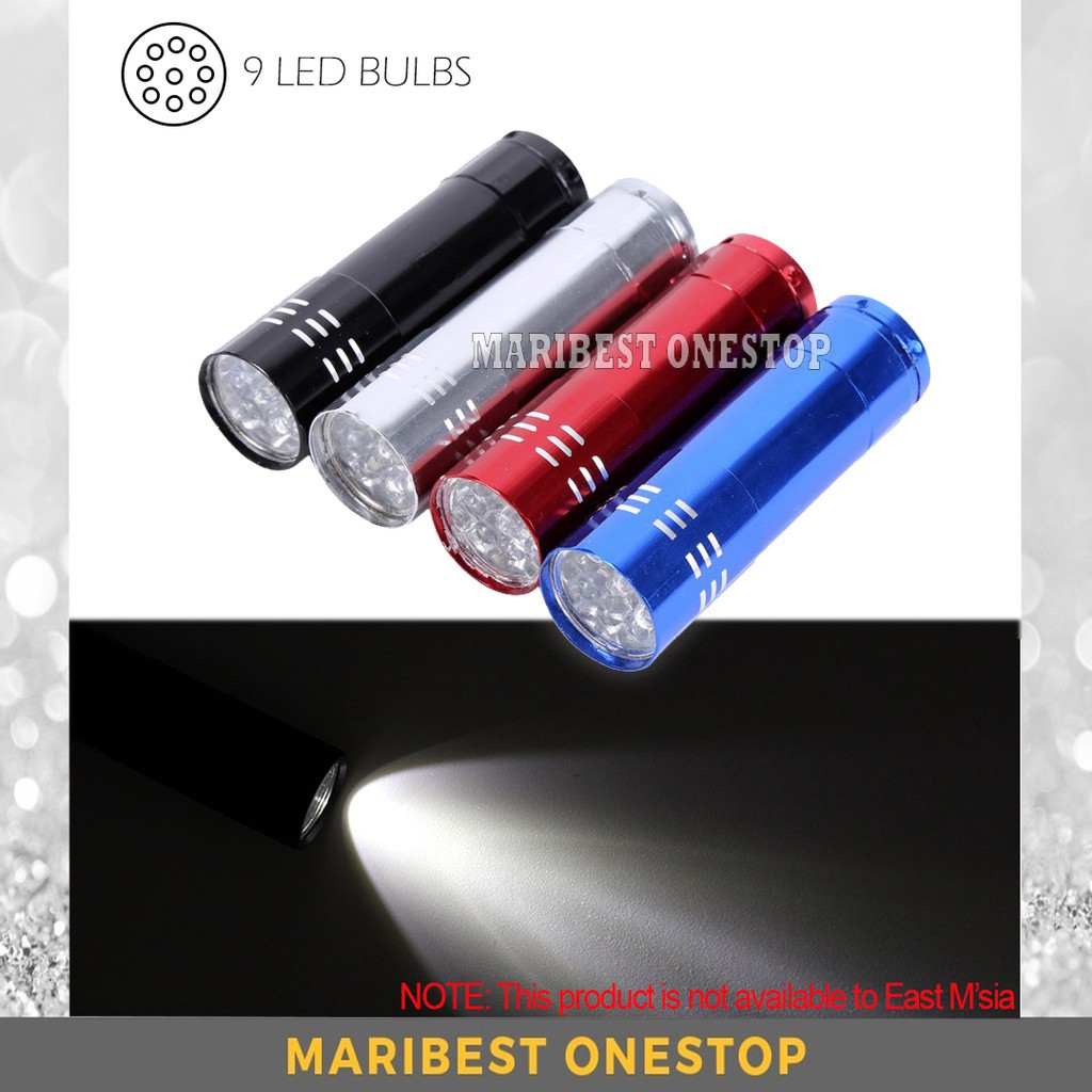 Portable 9 LED Mini Torchlight White Light Flashlight | Shopee Malaysia