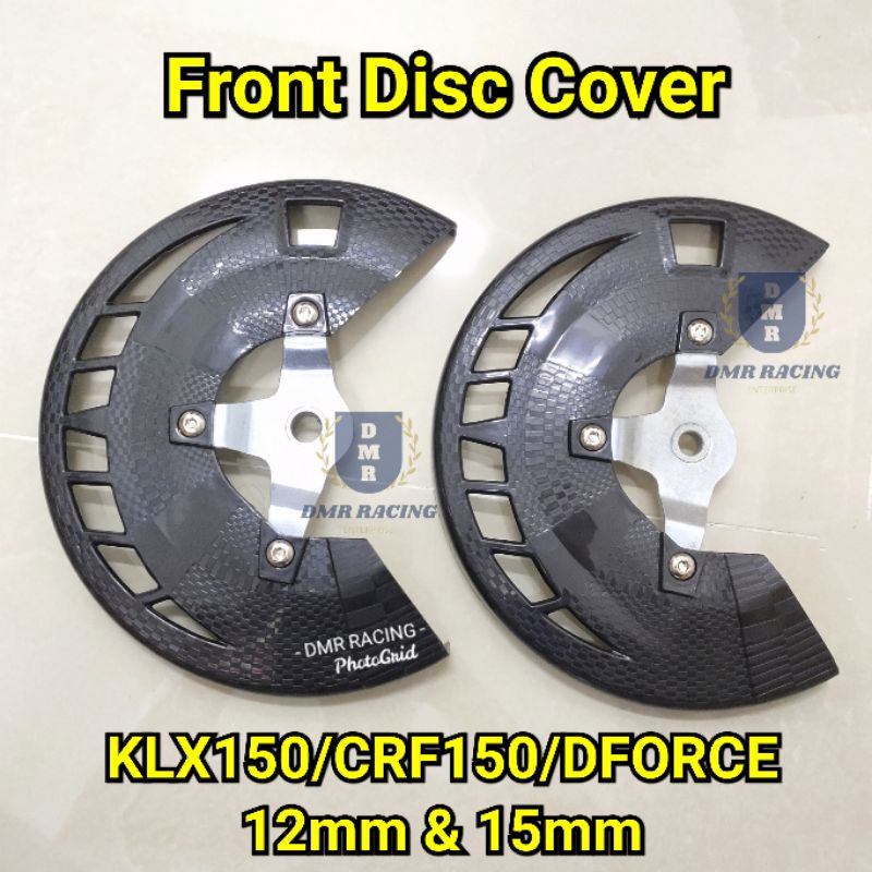 Motocross/Cubcross Front Disc Cover Black 12mm 15mm (DForce/MXF/KLX/CRF ...