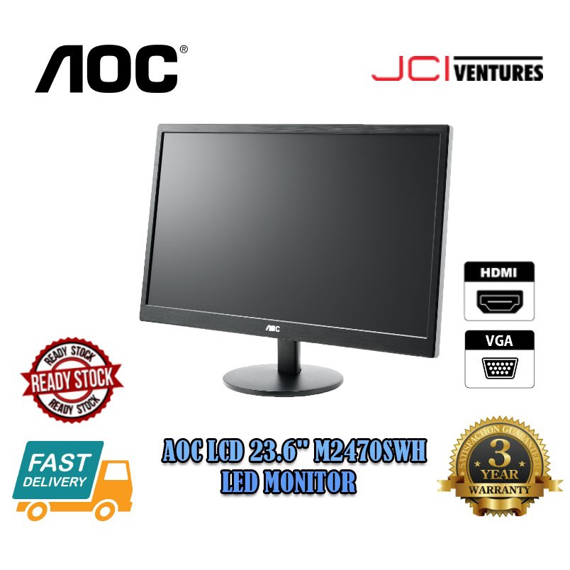 AOC LCD (23.6") M2470SWH LED Monitor | Shopee Malaysia