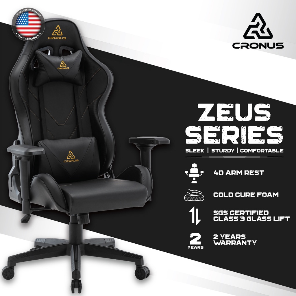 Cronus Zeus Series Gaming Chair Black - 2 Year Official Warranty ...