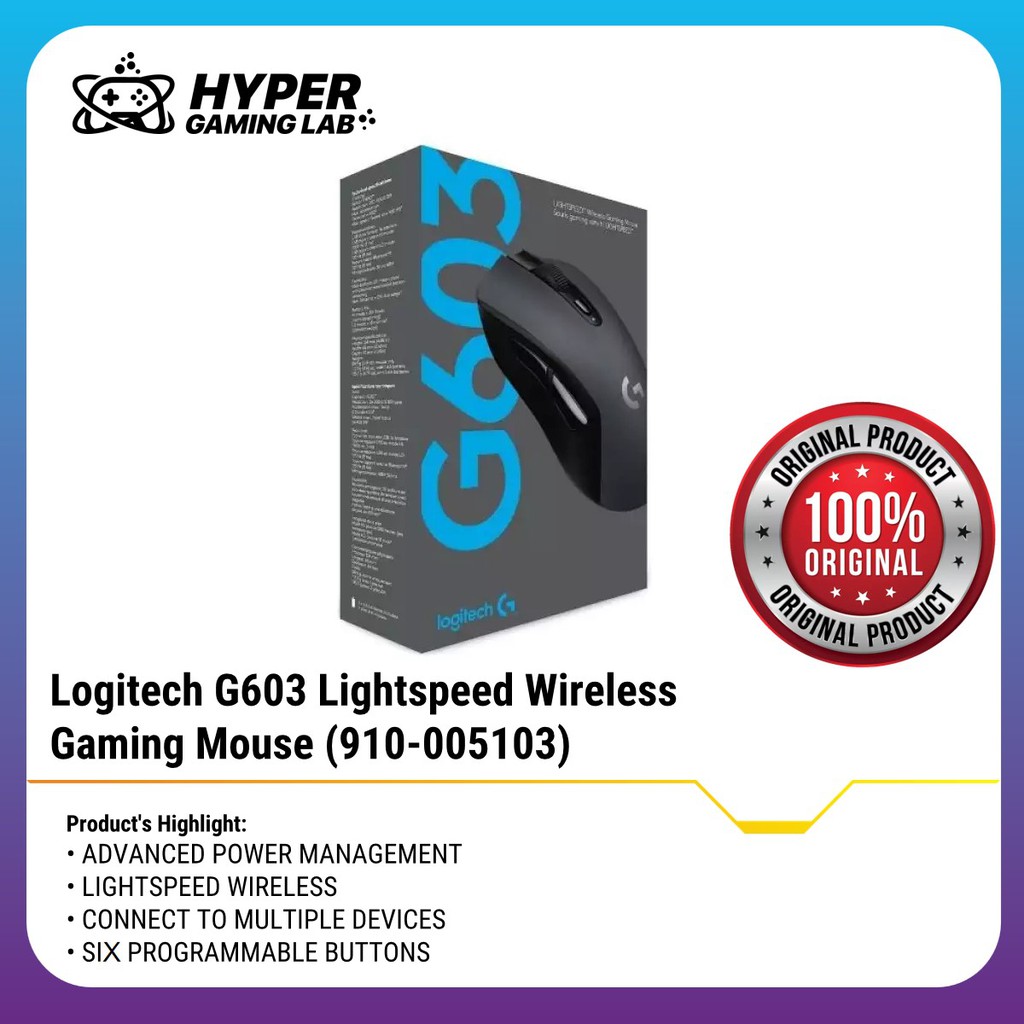 Logitech g603 lightspeed wireless gaming mouse | BeeCost