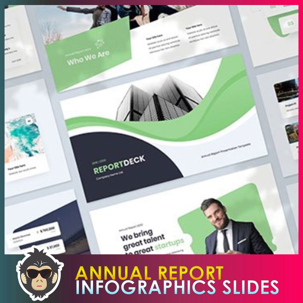 Annual Report & Infographic Powerpoint Template | Shopee Malaysia