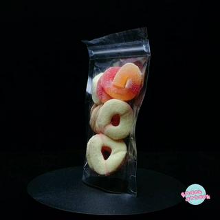 Haribo Peach Ring Gummy Candy - 100g [REPACK] [Resealable Zip Lock Bag ...