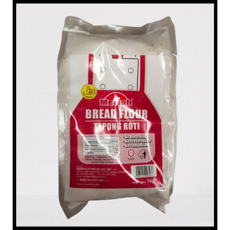 Bread Flour High Protein Flour No Bleaching Tepung Roti High Protein ...