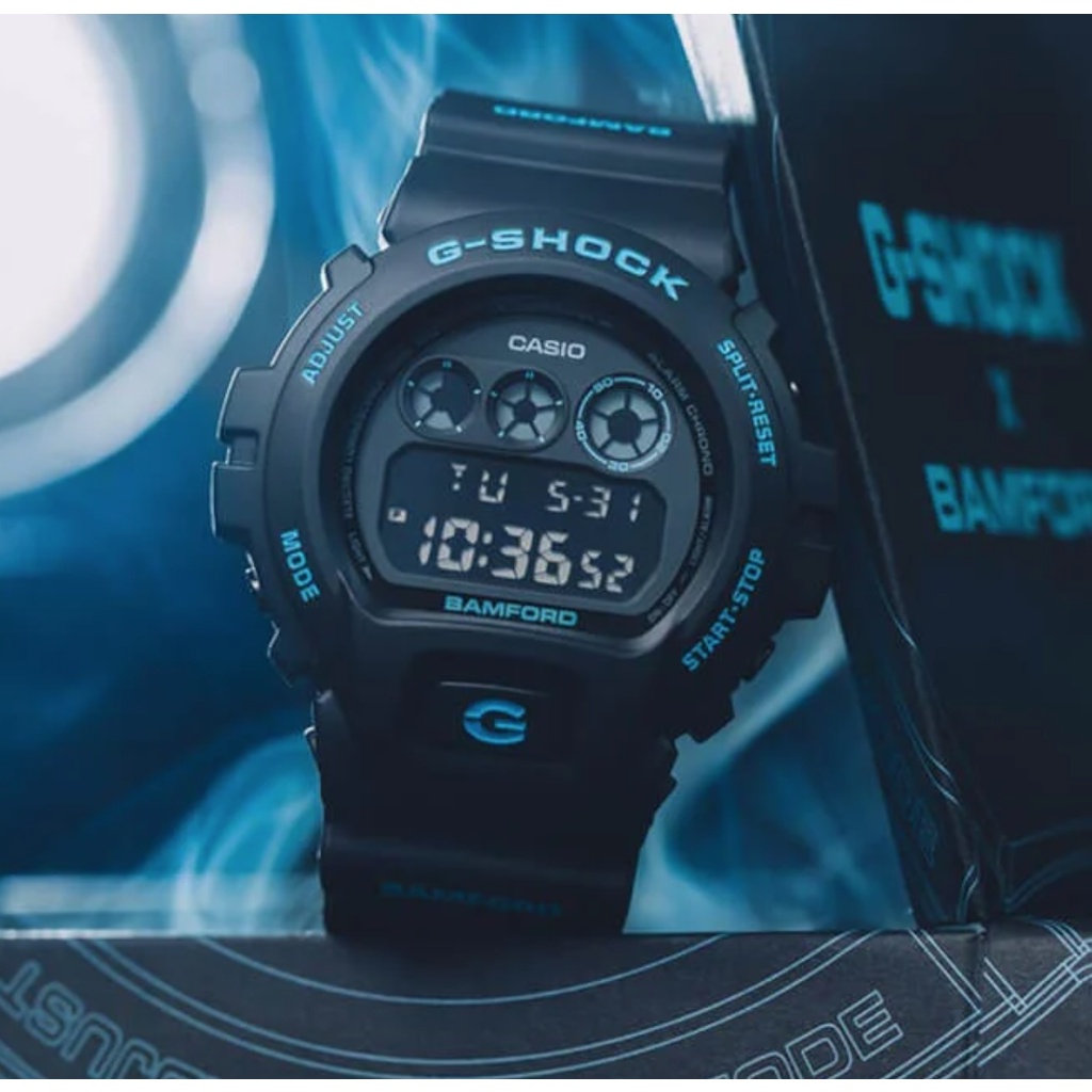 DW6900 G Shock DW 6900 Bamford Black Blue DW6900 Autolight Waterproof ...