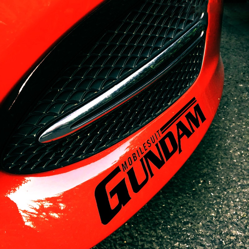 Car stickers Anime car stickers Gundam English characters Mobile suit ...