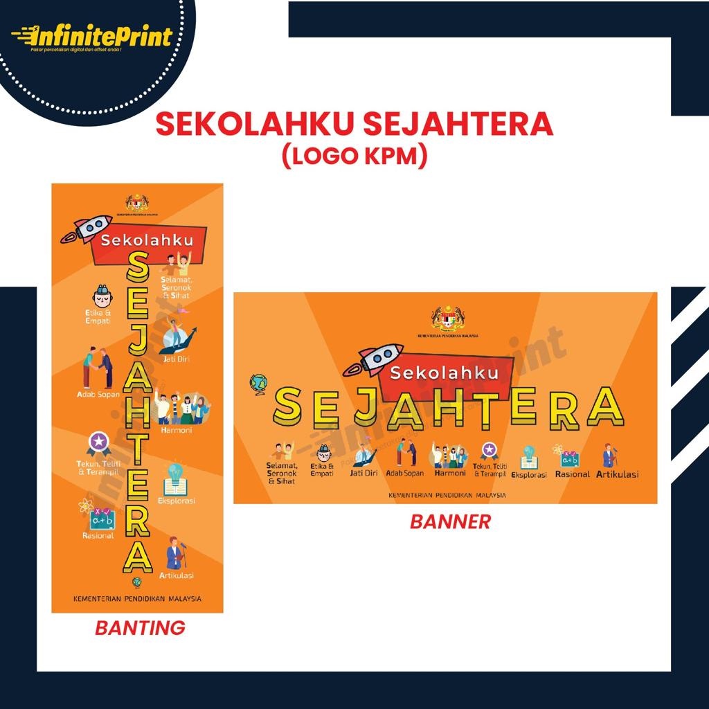 [READYSTOCK] Bunting & Banner PROGRAM SEKOLAHKU SEJAHTERA 340gsm ...
