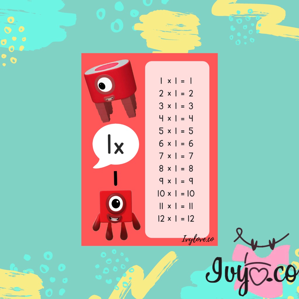 NUMBERBLOCK TIMES TABLE 1 10 Shopee Malaysia