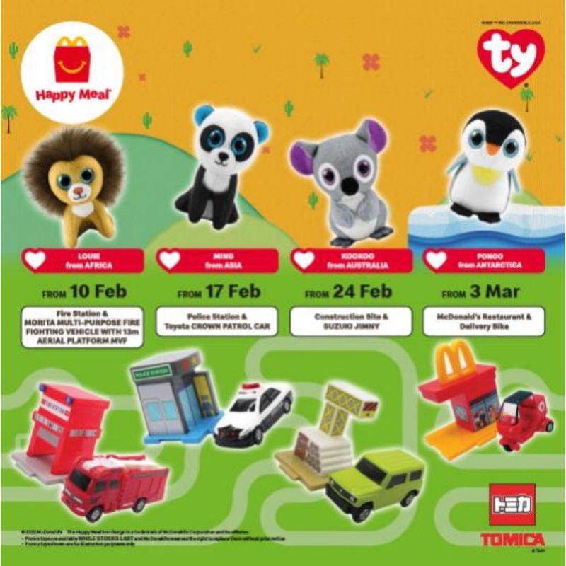 McDonald's McD Happy Meal Toys Ty Sets | Shopee Malaysia