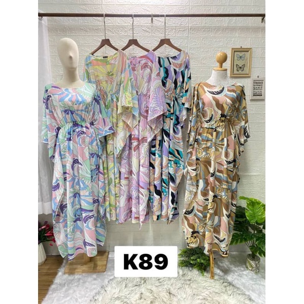 Dress Kaftan Viral (GETAH PINGGANG) | Shopee Malaysia