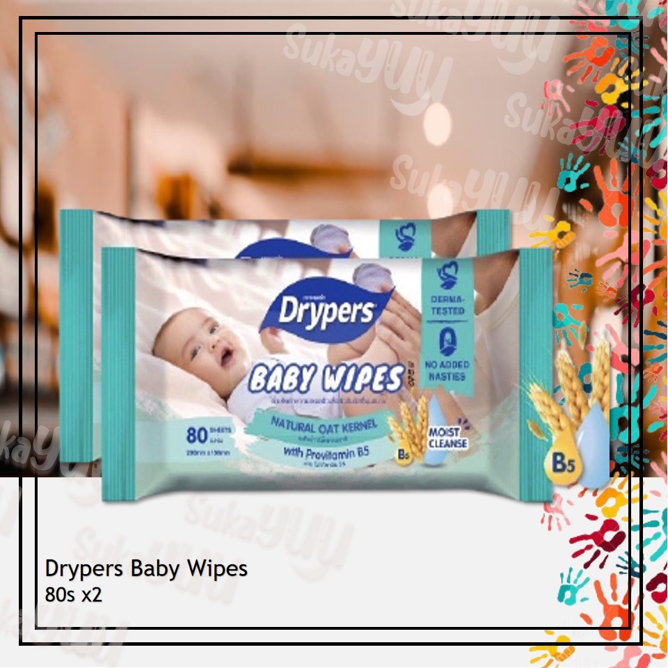 DRYPERS Baby wipes Twin Pack 80s (2 packs) | Shopee Malaysia