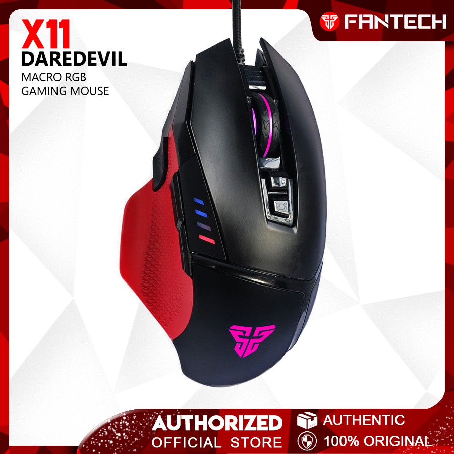 FANTECH X11 DAREDEVIL 8Macro Programable Button USB Gaming Mouse ...