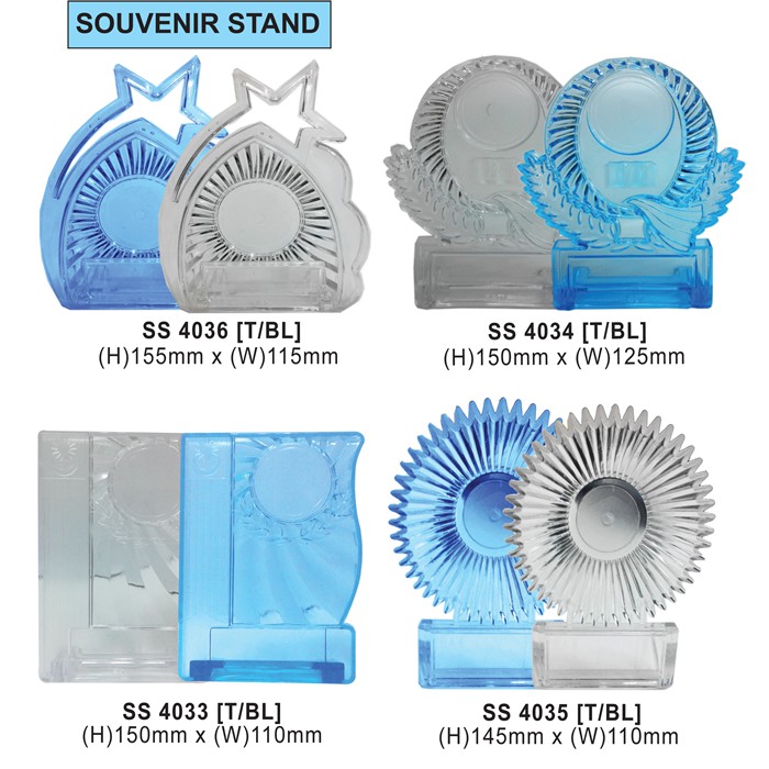 PLASTIC ACRYLIC PLAQUE / PLAK CENDERAHATI with STICKER LOGO | Shopee ...