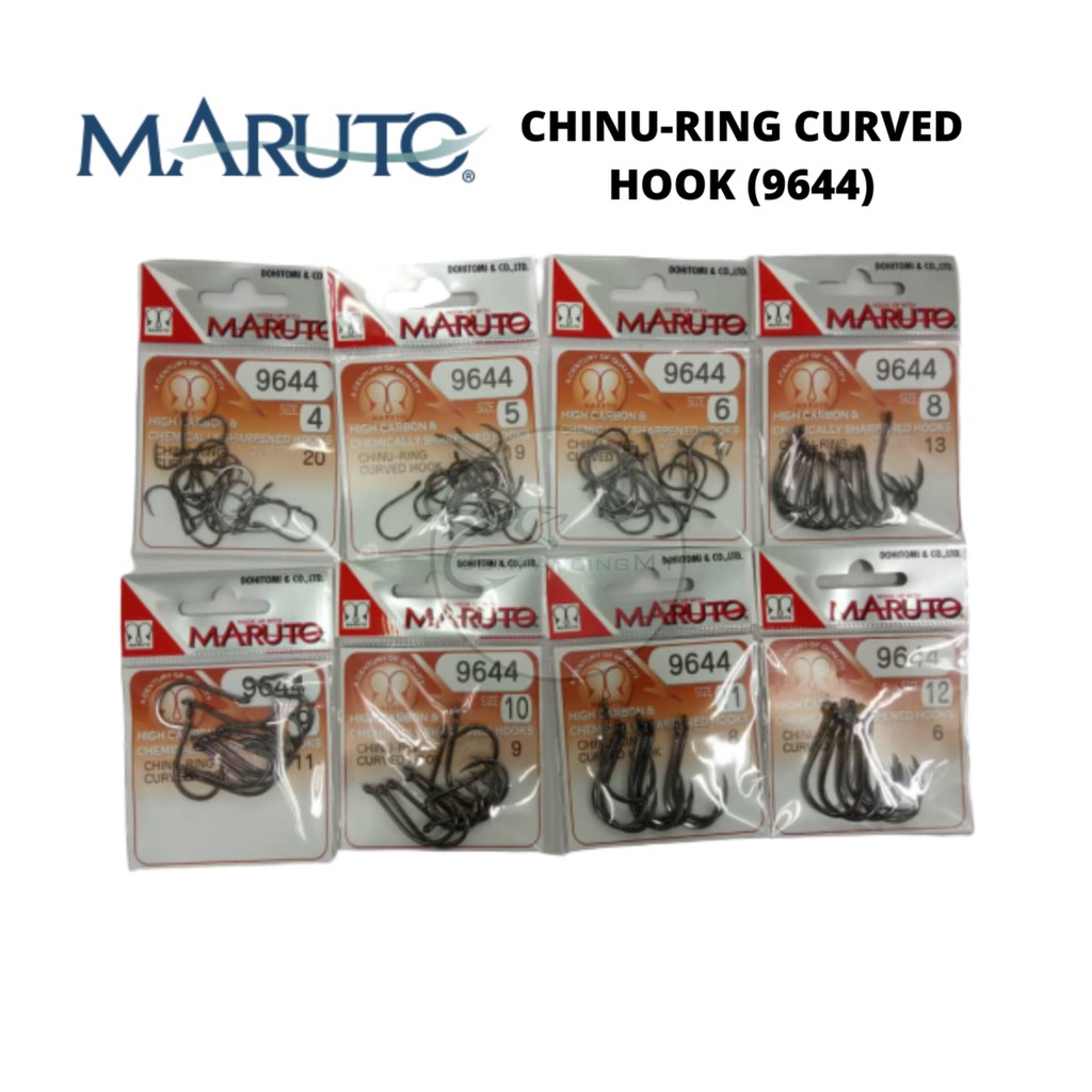 (JOM PANCING) MARUTO Chinu-Ring Curved Hook (9644) | Shopee Malaysia