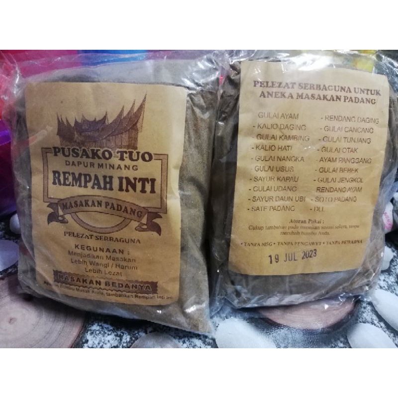 Rempah gulai ayam, rempah Rendang Daging, Rempah inti Khas masakan ...