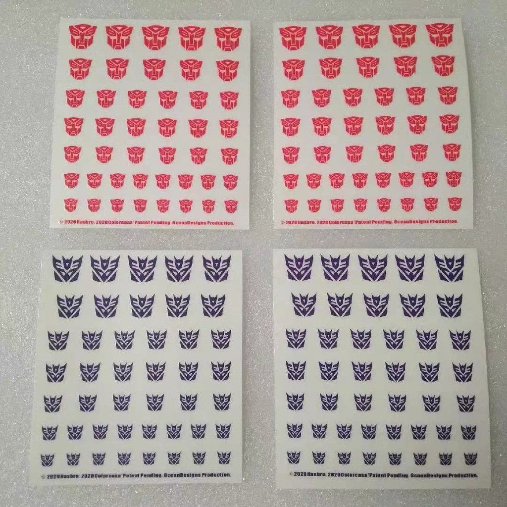 Transformers Sticker Autobot/Decepticon Red Purple Black Silver Gold ...