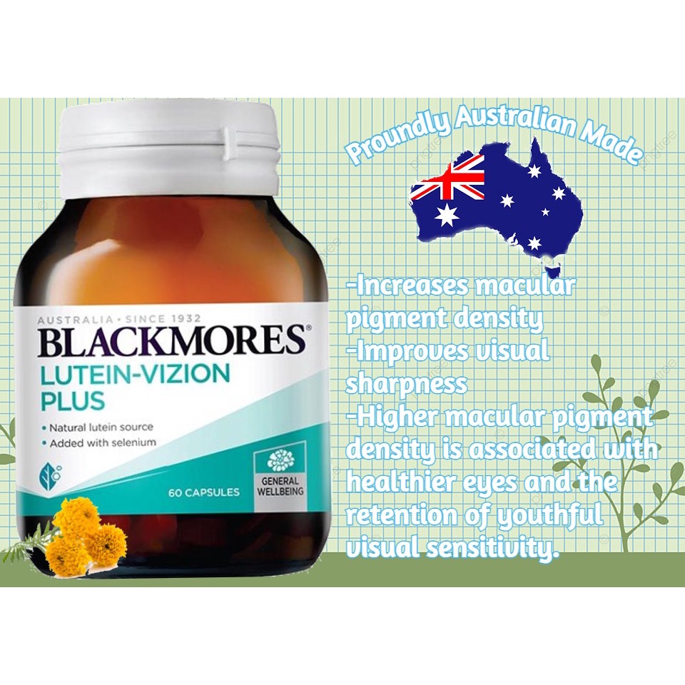 Blackmores Lutein Vizion Plus 60s (Health for Eyes) | Shopee Malaysia