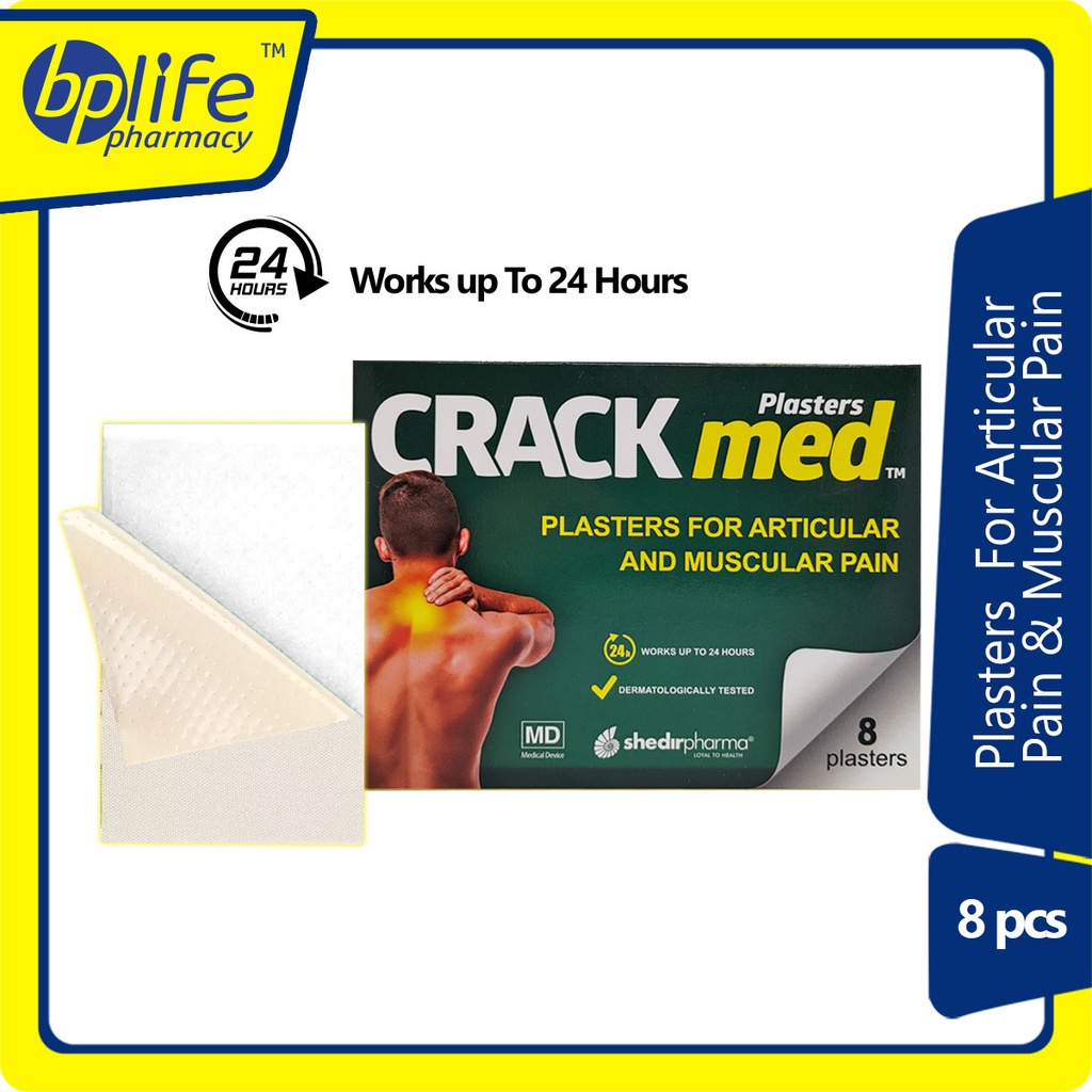 Shedirpharma CRACK med Plasters For Articular Pain & Muscular Pain 8s ...