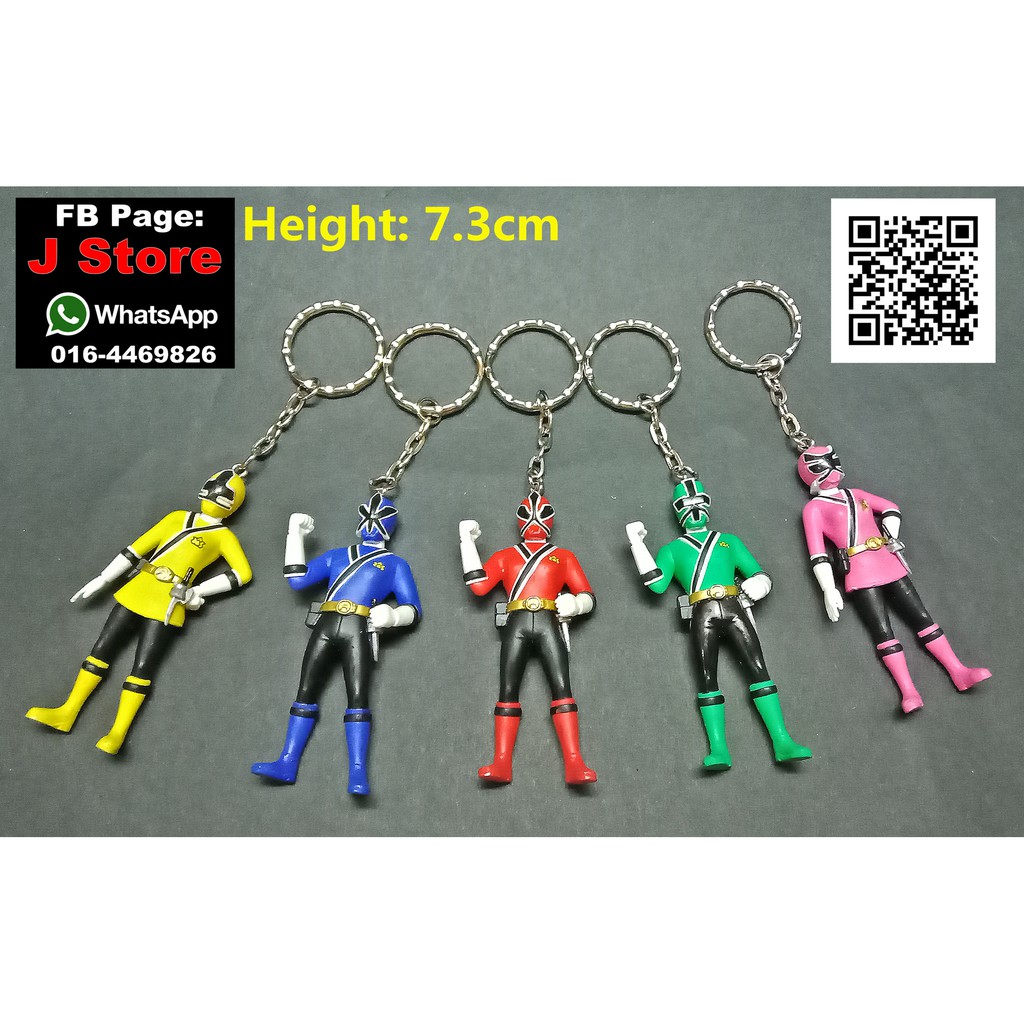 Power Rangers Super Samurai key chain figure ( J Store ) | Shopee Malaysia