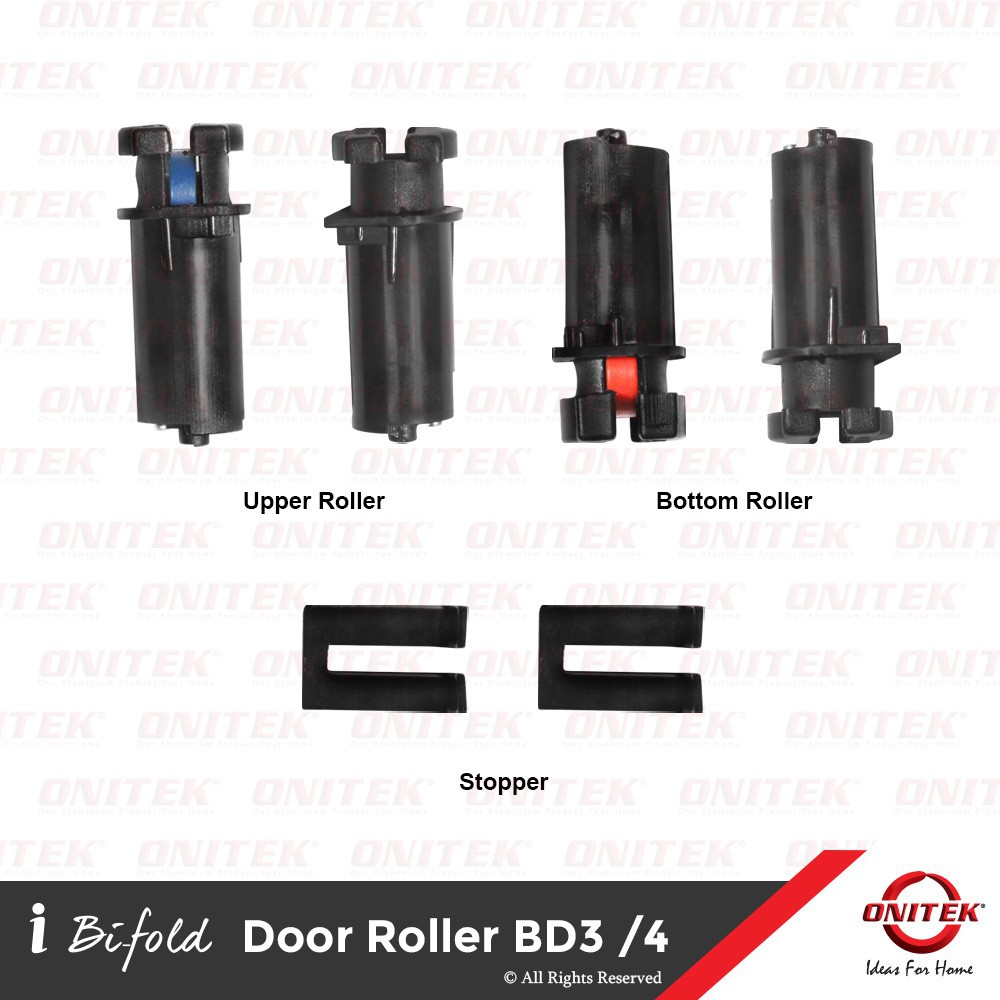 Onitek Bi Fold Door Roller BD3 / BD4 | Shopee Malaysia