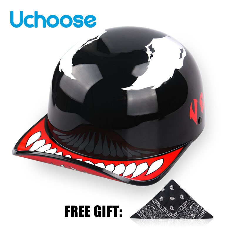 2022 Uchoose DS Baseball Cap Helmet Retro Helmets Summer Motorcycle ...