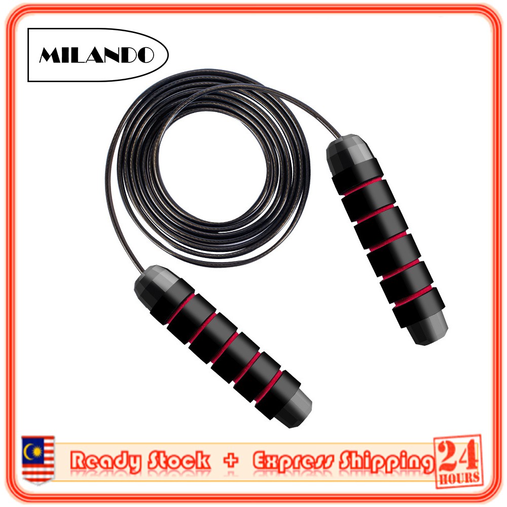 MILANDO Sport Jump Rope Skipping Rope Bearing 2.8 meter Skip Rope ...