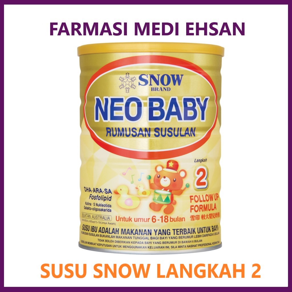 SUSU SNOW (BRAND NEO BABY STEP 2) SUSU RUMUSAN SUSULAN (6-18 BULAN ...