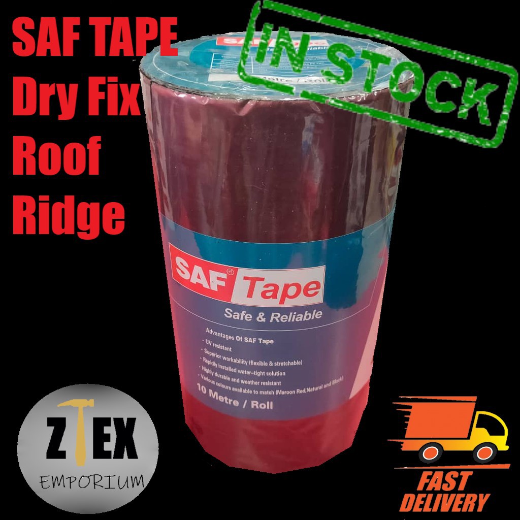 SAF TAPE Dry Fix Roof Ridge Leak Proof Solution Bitumen Poly Tape Flash ...